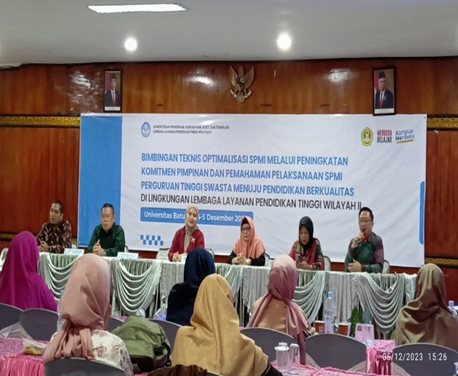 KETUA LPM UNSAN MENGIKUTI BIMBINGAN TEKNIS OPTIMALISASI SISTEM ...